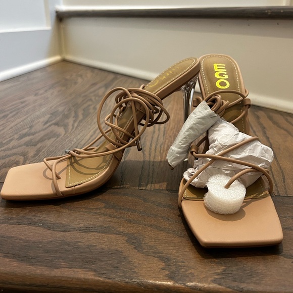 EGO | Shoes | Brand New Light Pinknude Ego Wrap Around 5 Inch Heels ...